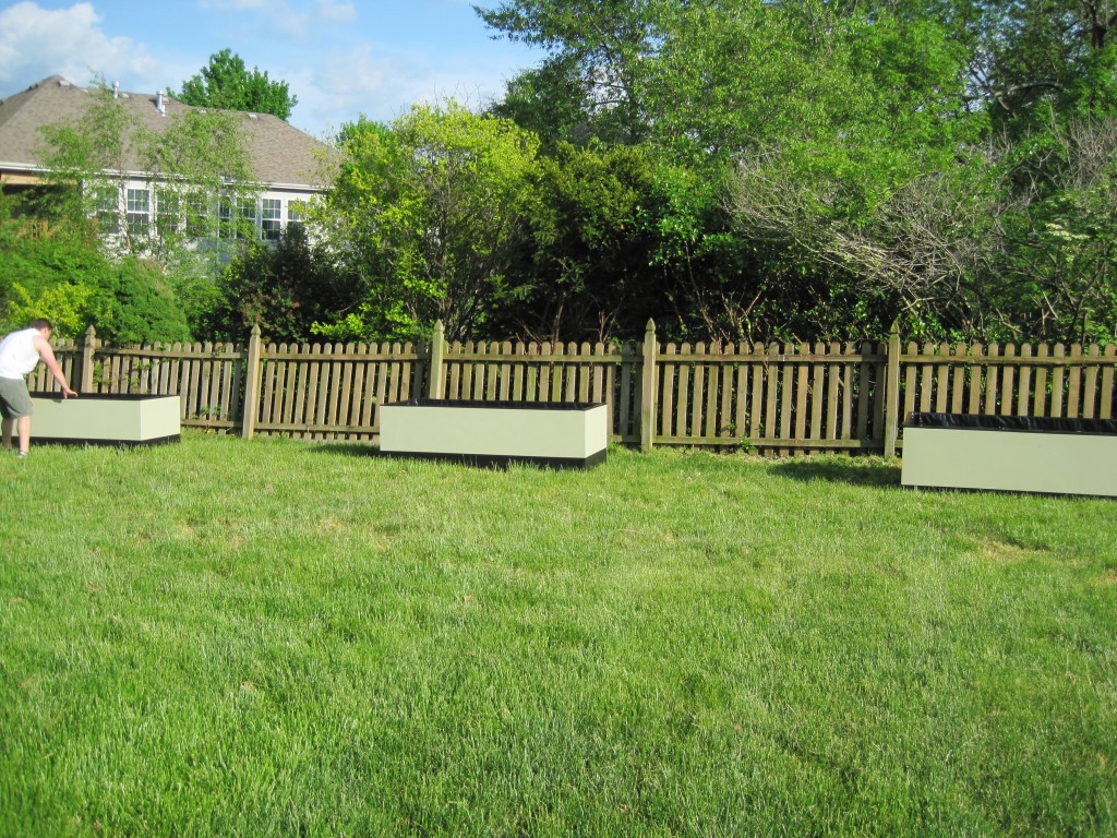 The Garden Boxes Are In the Ground - Loving Here