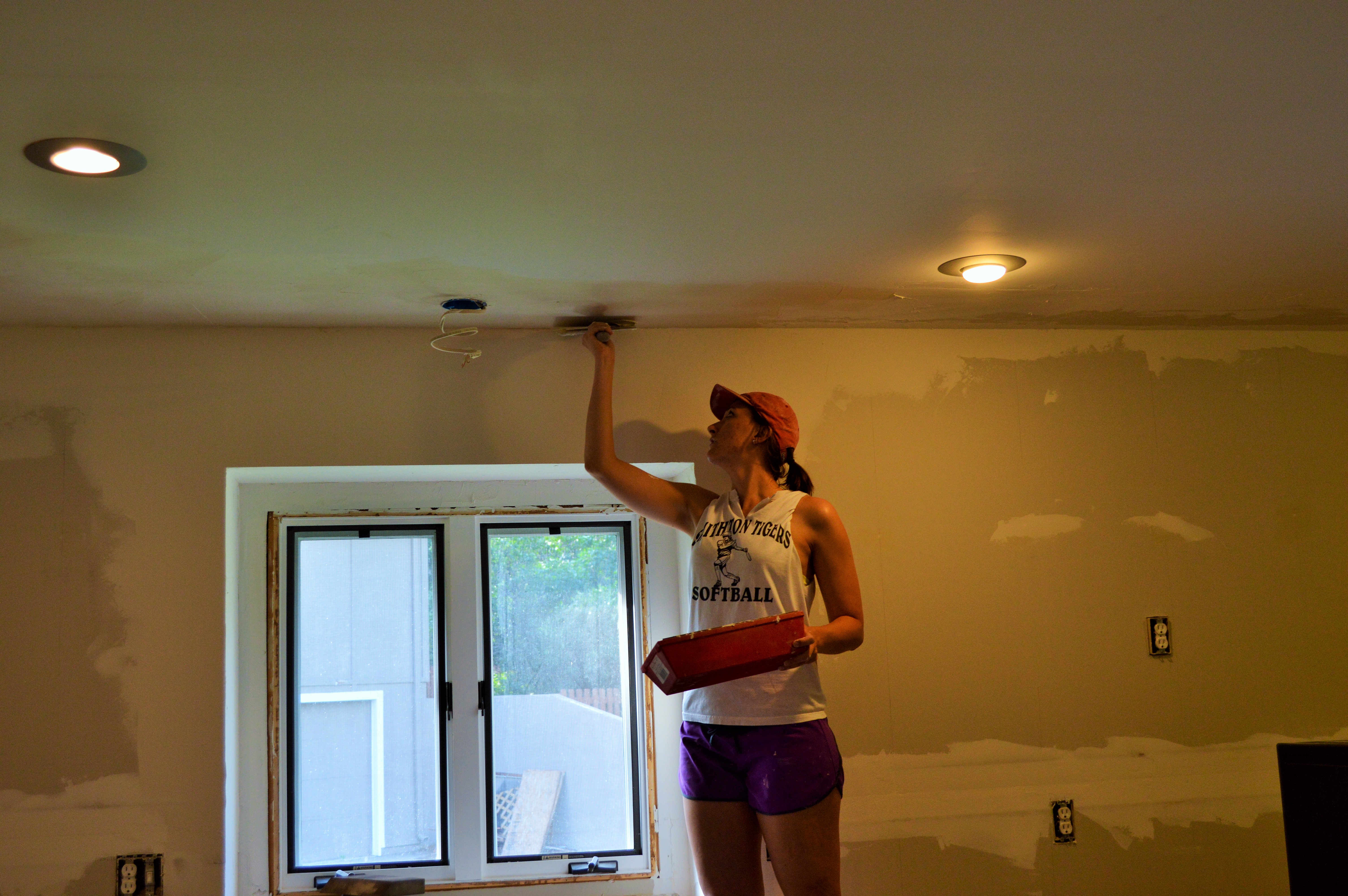 How I Helped With The Drywall - Loving Here