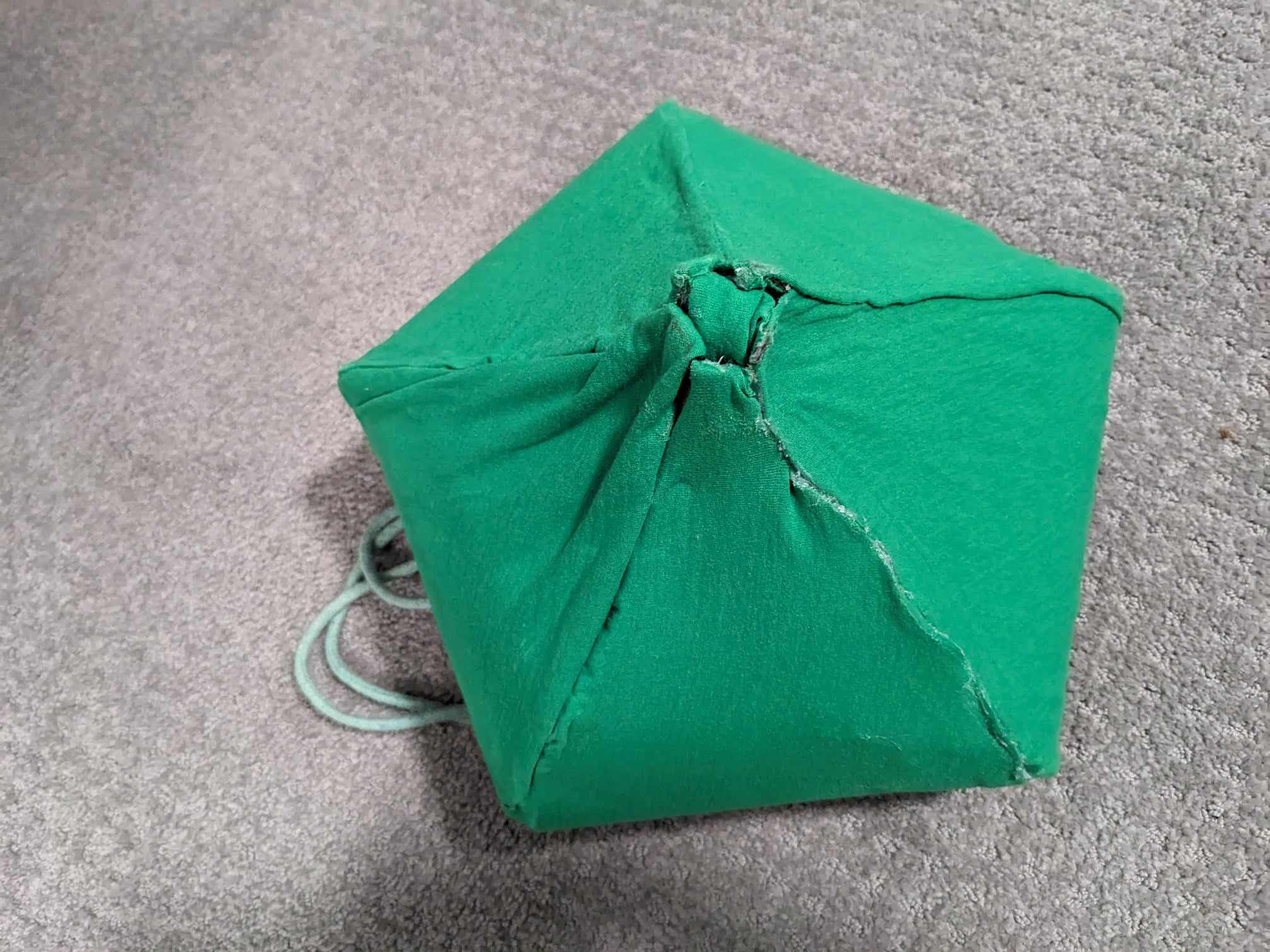 DIY Cardboard Bulbasaur Costume - Loving Here
